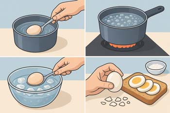 Eendenei koken is bijzonder smaakvol.