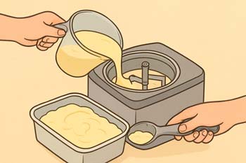 Advocaat ijs maken is al vooraf genieten.